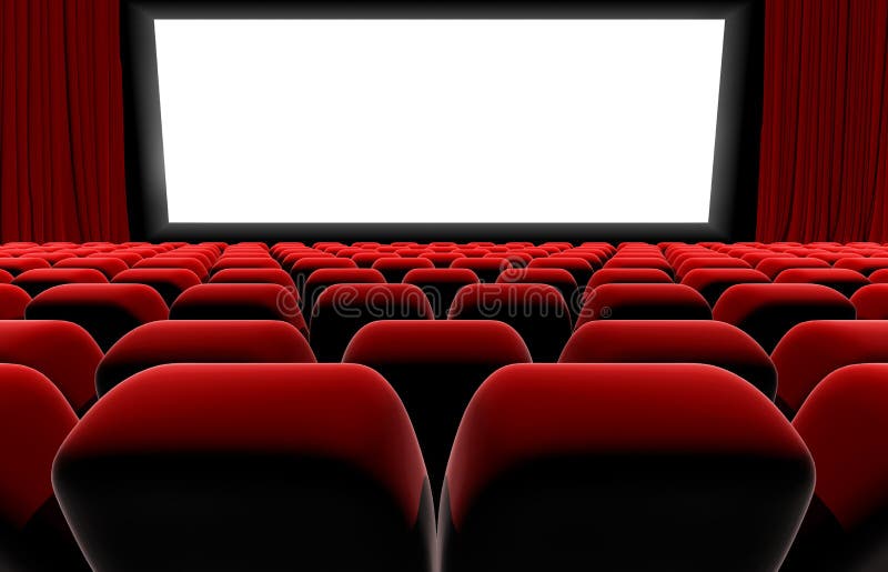 Cinema or Theater Screen Seats. Stock Illustration - Illustration of ...