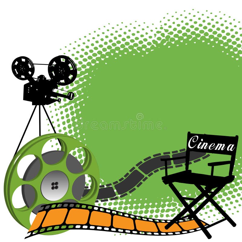 Cinema theme stock vector. Illustration of artistic, camera - 16251142