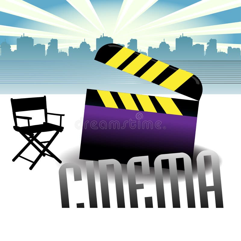 Cinema theme stock vector. Illustration of artistic, camera - 16251142