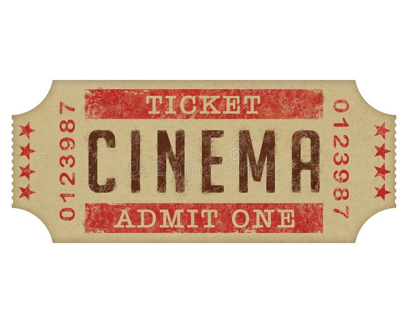Cinema Ticket stock photo. Image of permission, film - 27355680