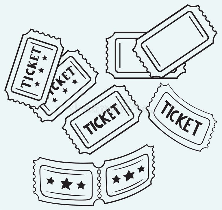 Ticket Shape Stock Illustrations – 11,039 Ticket Shape Stock ...