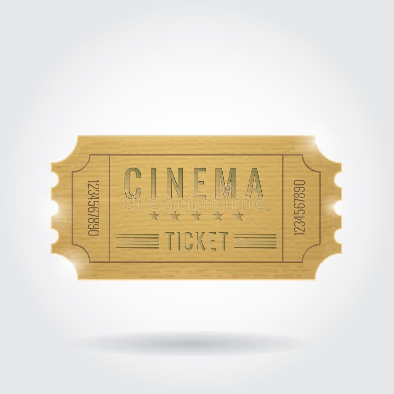 Cinema Ticket. Vector Illustration Decorative Design Stock Vector ...