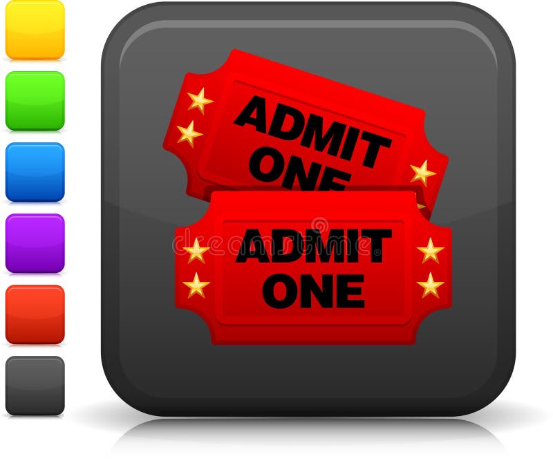 Admin Red Button Sign. Vector Illustration on Black Background. Stock ...