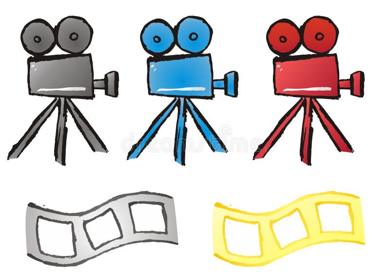 Cinema Tools stock illustration. Illustration of film - 9740774