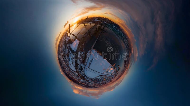 Cinemagraph Continuous Loop Animation of Aerial 360 View Stock Video ...