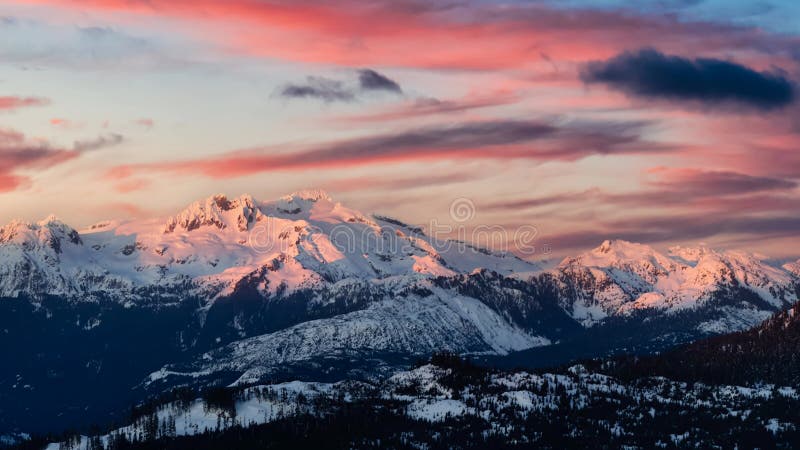 Cinemagraph Continuous Loop Animation. Panoramic View of Canadian ...