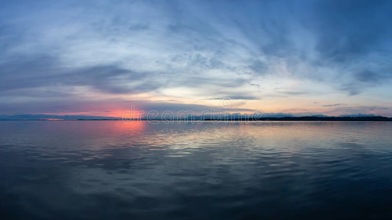 Cinemagraph Continuous Loop Animation. View of the Calm Water on the ...