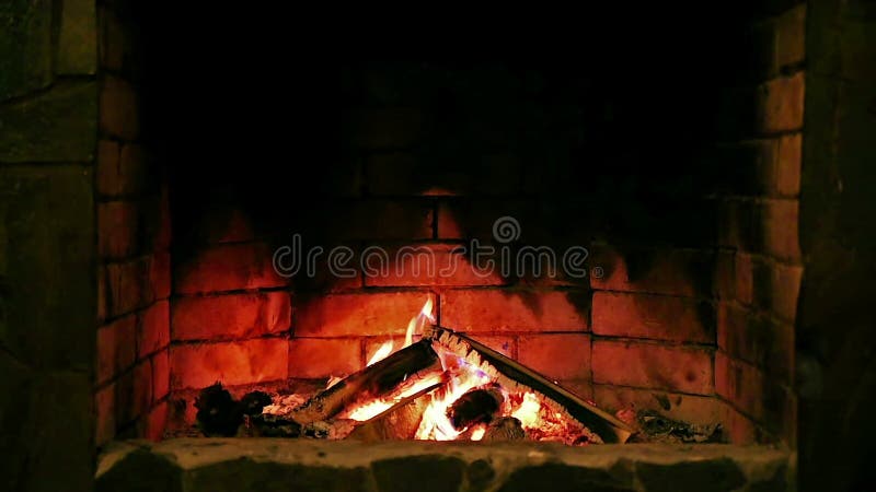 Cinemagraph Of Fire Burning In Fireplace Stock Video - Video of fire ...