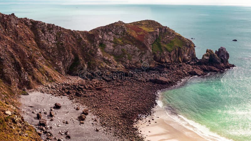 Cinemagraph of Rocky Beach and Blue Ocean Stock Footage - Video of ...