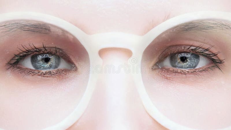 Cinemagraph of Eyes with Moving Lens Stock Footage - Video of awake ...