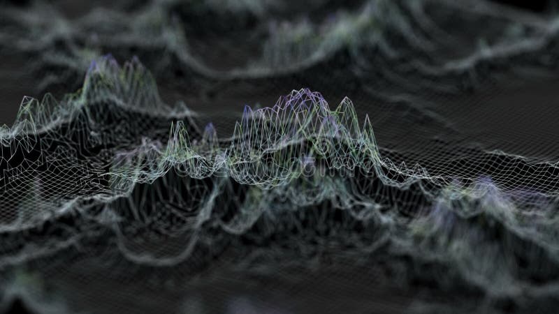 Cinematic Background. 3d Sound Waves. Seamless Loop. Stock Footage ...