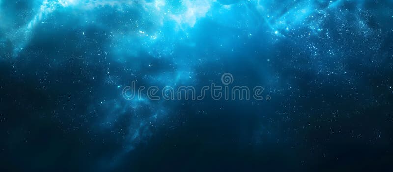 Cinematic Blue Gradient with Stars and Light Stock Illustration ...