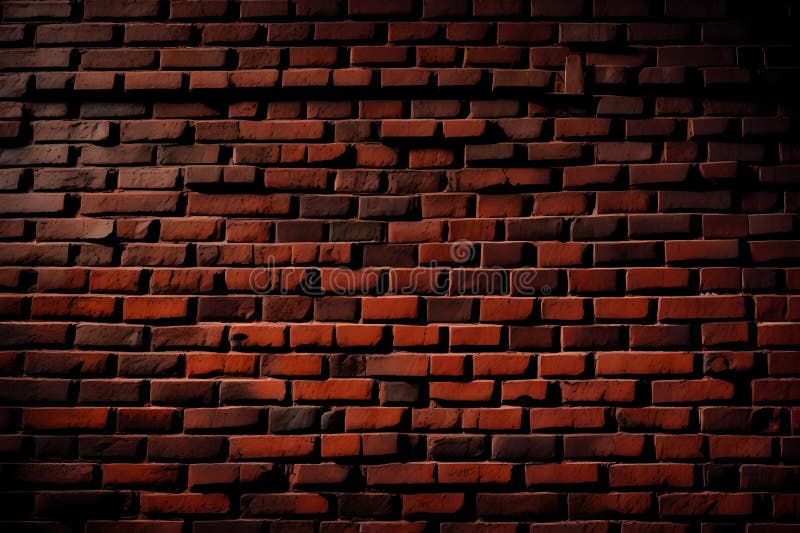 Cinematic Close-up of a Wall Made of Old Bricks. Detailed Abstract View ...