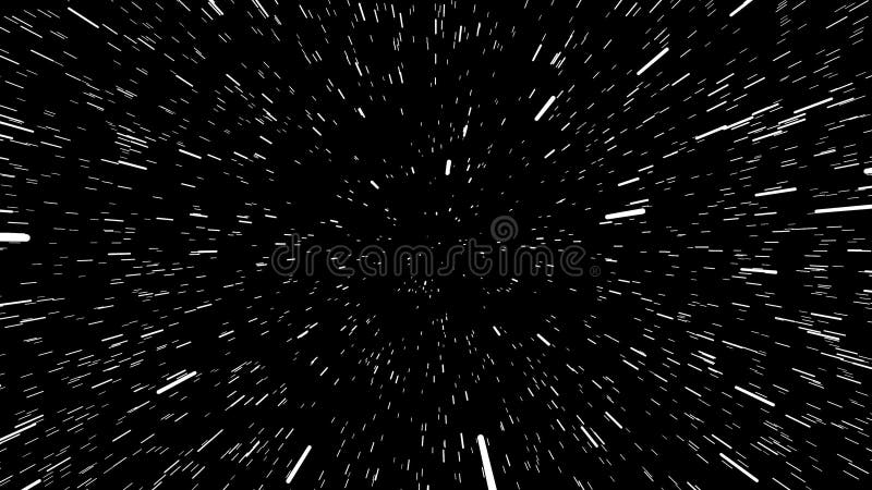 Cinematic Computer-generated Stars Galaxy Hyperdrive Animation Over ...