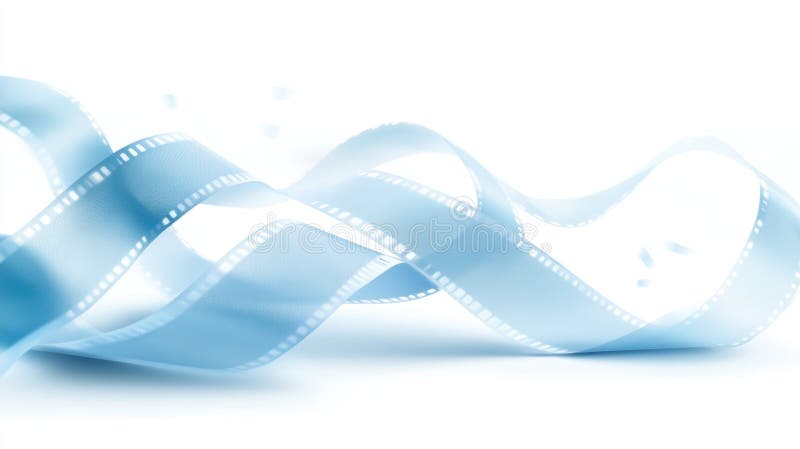 Cinematic Concept with Flowing Film Strip and Film Reel for Creative ...