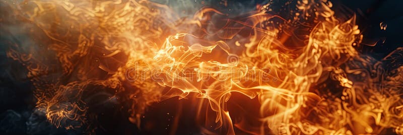 Cinematic Fire Explosion Effect with Smoke and Film Grain Stock ...