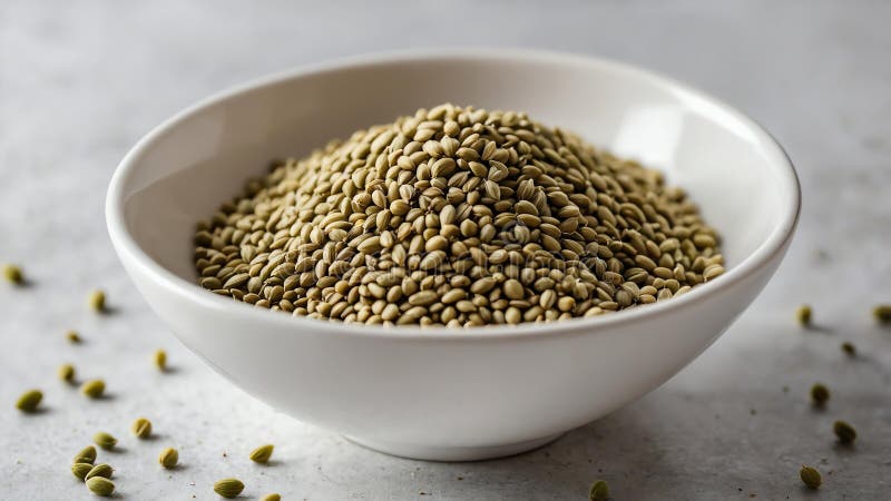 Cinematic Kino Single Raw Hemp Seed Prepared for Ingredient in Ai ...