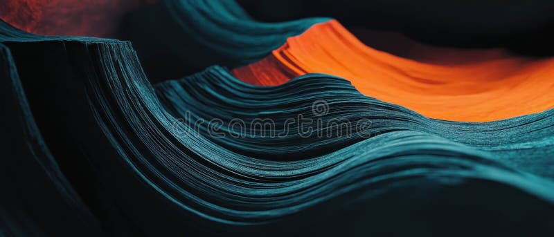 Cinematic Layered Paper Texture with Vibrant Colors and Flowing ...
