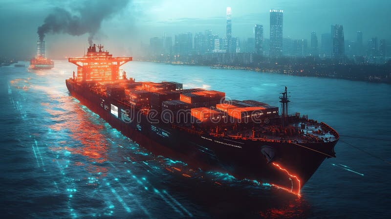 Cinematic Logistics Dashboard Visualizing Global Maritime Trade and ...