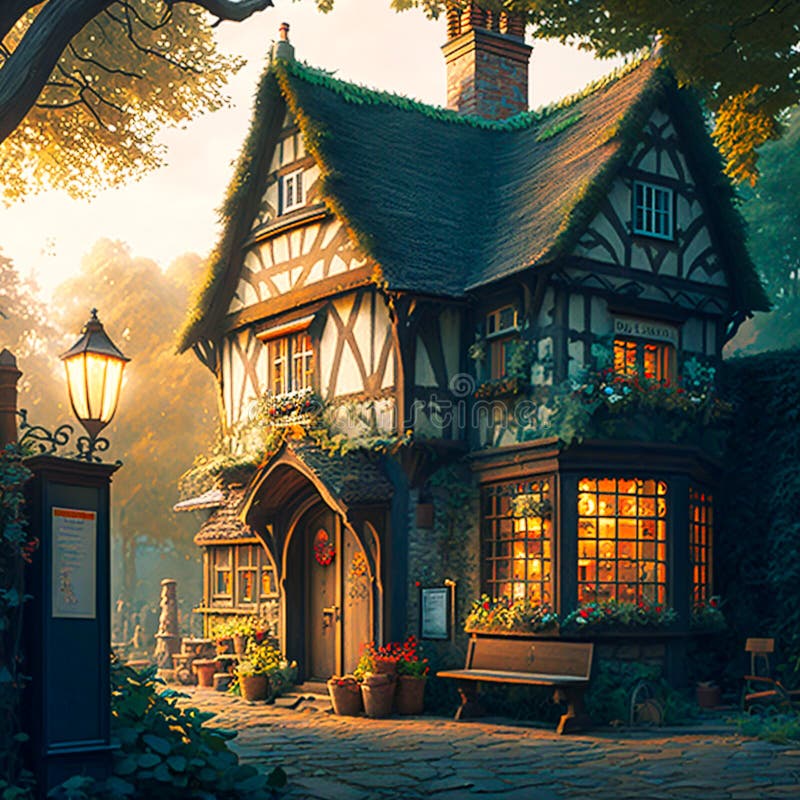 A Cinematic Masterpiece, an Extremely Charming Pie House, Generative AI ...