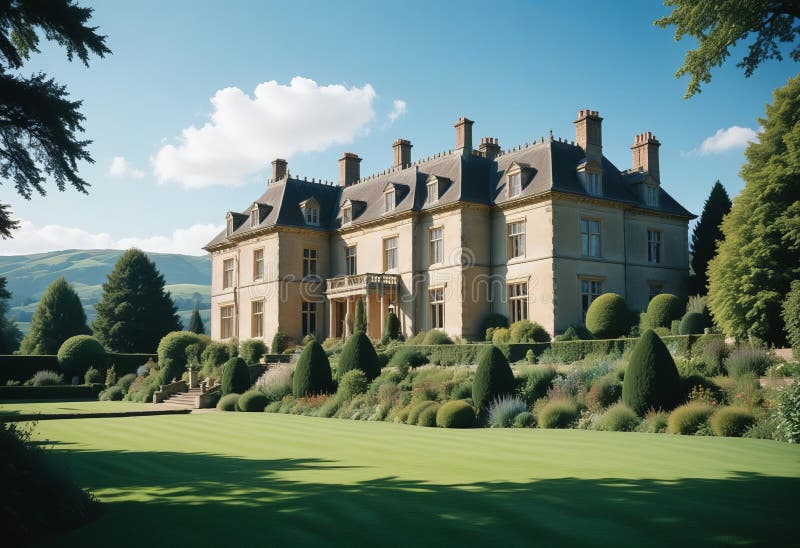 A Cinematic Photograph of a House Stock Illustration - Illustration of ...