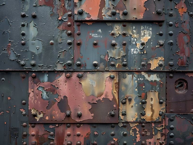 Cinematic Capture of Aged Weathered Metal Surfaces with Intricate Rust ...