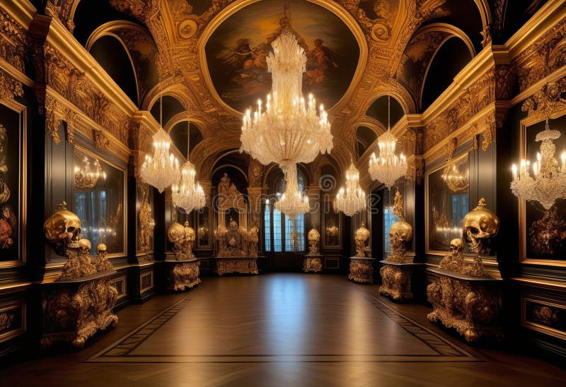 A Cinematic Portrait of Excess and Wealth Stock Illustration ...