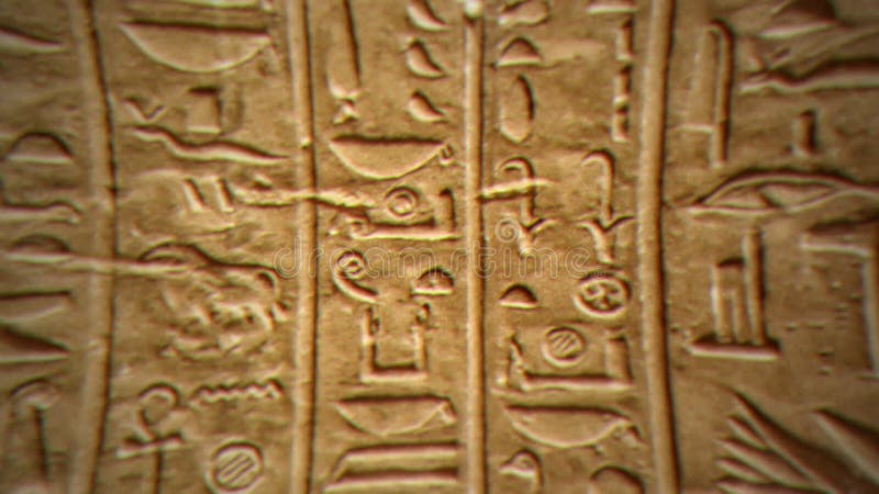 Presentation of Ancient Egyptian Remains with Slide Projector. 08 Stock ...