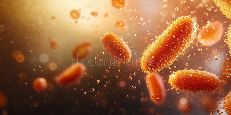 Cinematic Rendering of Microscopic Bacteria in Dynamic Movement within ...