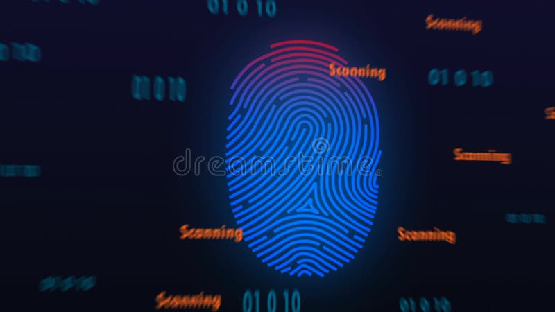 Cinematic Scan Security Animation 4K Stock Video - Video of animation ...