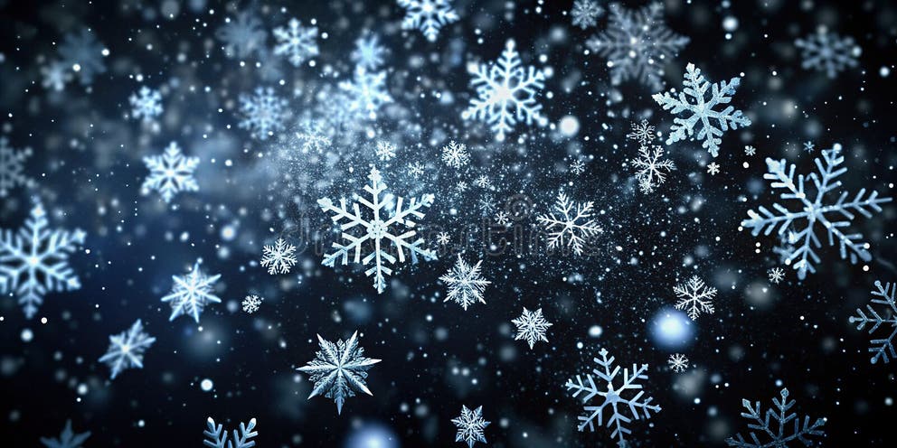 Cinematic Snowfall Loop Animation Seamless Winter Background for Video ...