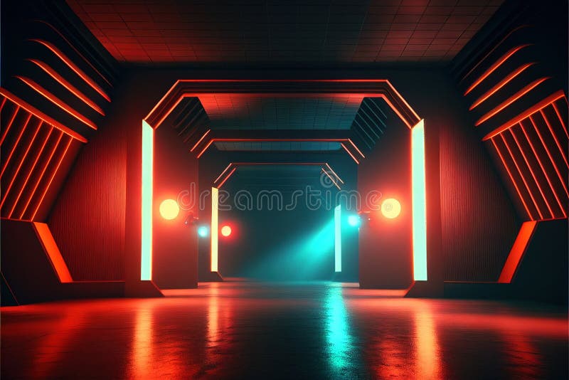 Cinematic Studio Back Door Generative AI Stock Illustration ...