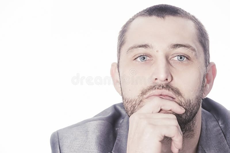 Cinematic Style Studio Portrait of a Man Stock Photo - Image of ...