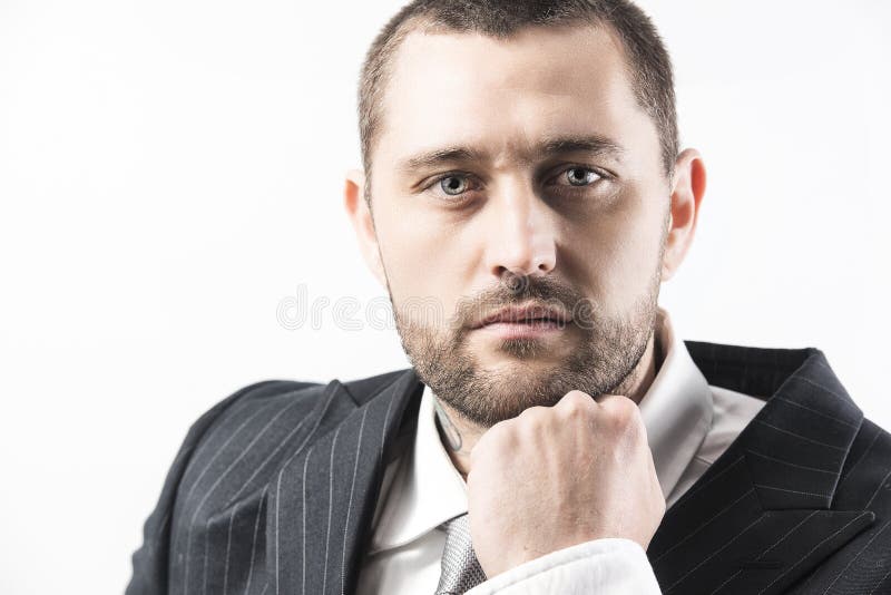 Cinematic Style Studio Portrait of a Man Stock Photo - Image of studio ...