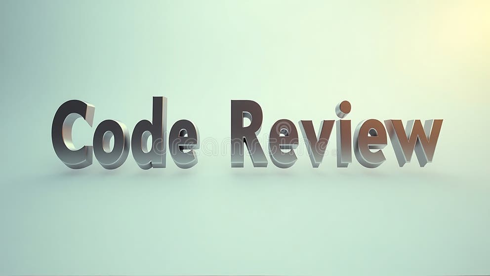 Cinematic Typography Artwork Showcasing the Concept of Code Review in a ...