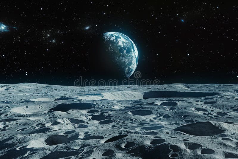 A Cinematic View of Earth from the Moon Surface is a Reminder of Our ...