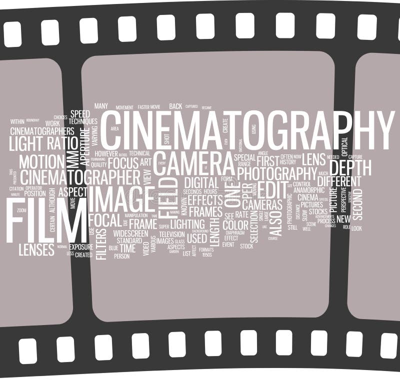 Cinematography Poster stock illustration. Illustration of graphic ...