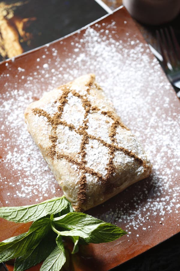 Cinnamon Chicken Filo Pastry Stock Photo - Image of mint, bisteeya ...