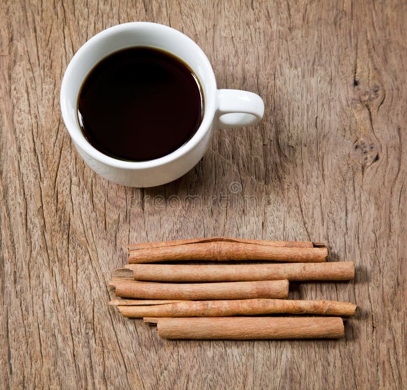 Cinnamon and coffee stock photo. Image of focus, detail - 24982092