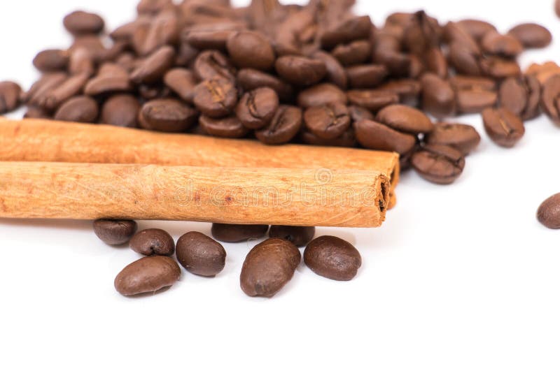 Cinnamon and coffee stock photo. Image of coffee, bean - 53993452