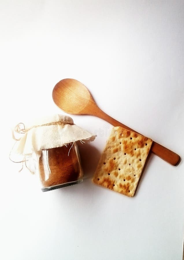 Cinnamon cracker and spoon stock image. Image of food - 85937213