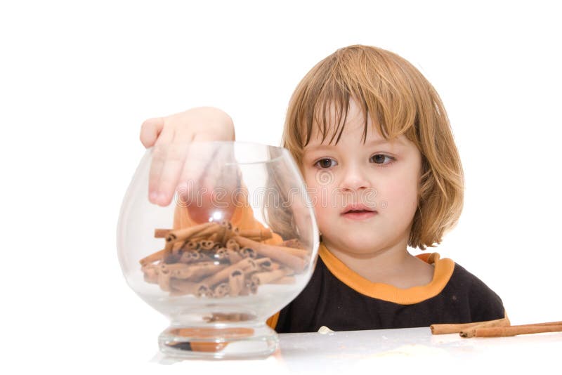 Cinnamon girl stock image. Image of eating, preschooler - 3876075