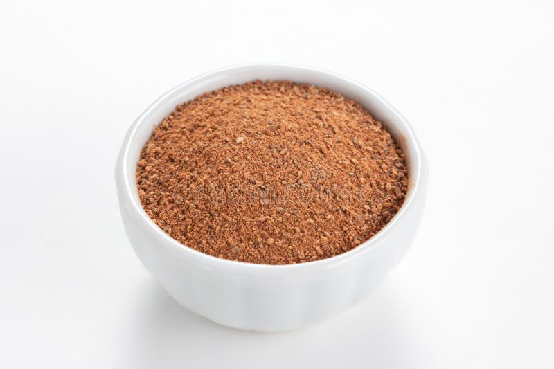 Cinnamon Ground in a Bowl on White Background. Stock Photo - Image of ...