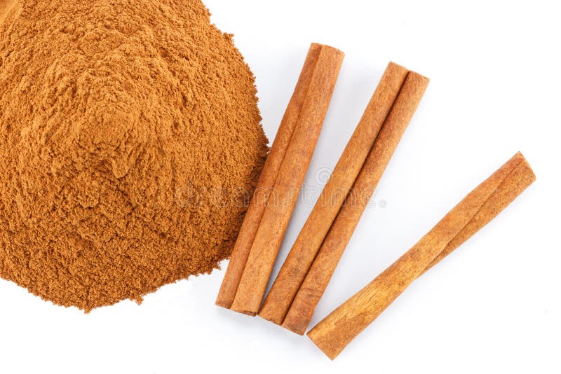Cinnamon powder and sticks stock photo. Image of sticks - 42801552