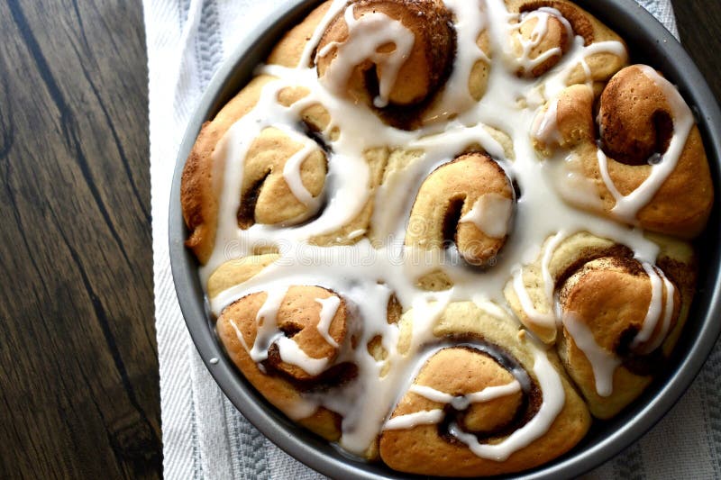 Cinnamon rolls stock image. Image of view, homemade - 284605169
