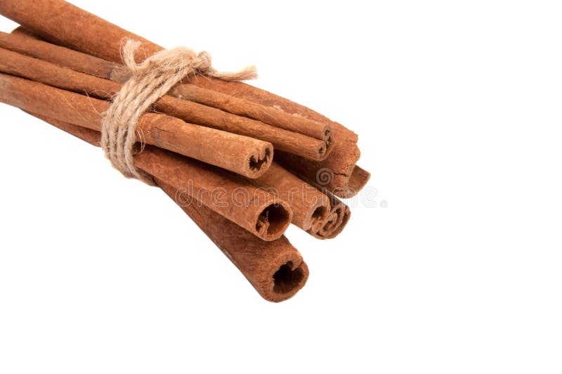 Cinnamon Spice Sticks Isolated Stock Photo - Image of bunch, seasoning ...