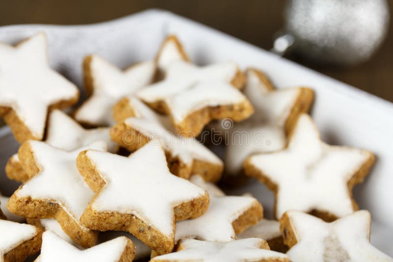 Cinnamon star cookies stock image. Image of holidays - 46592915