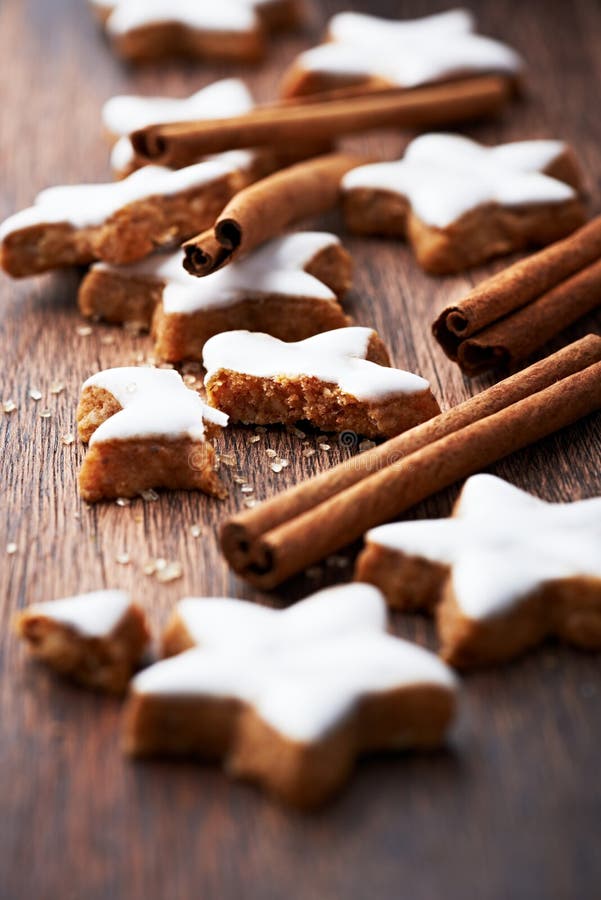 Cinnamon Stars stock photo. Image of shaped, icing, holidays - 27992324