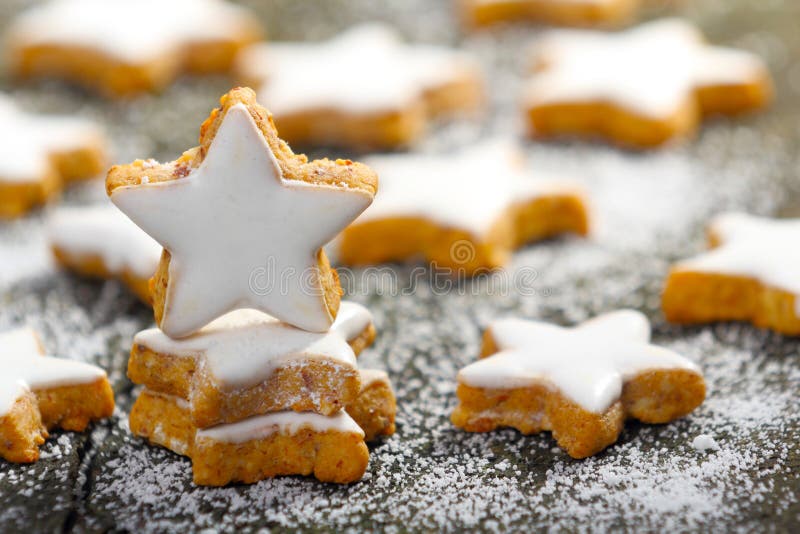 Cinnamon stars stock image. Image of white, sweet, advent - 37896671