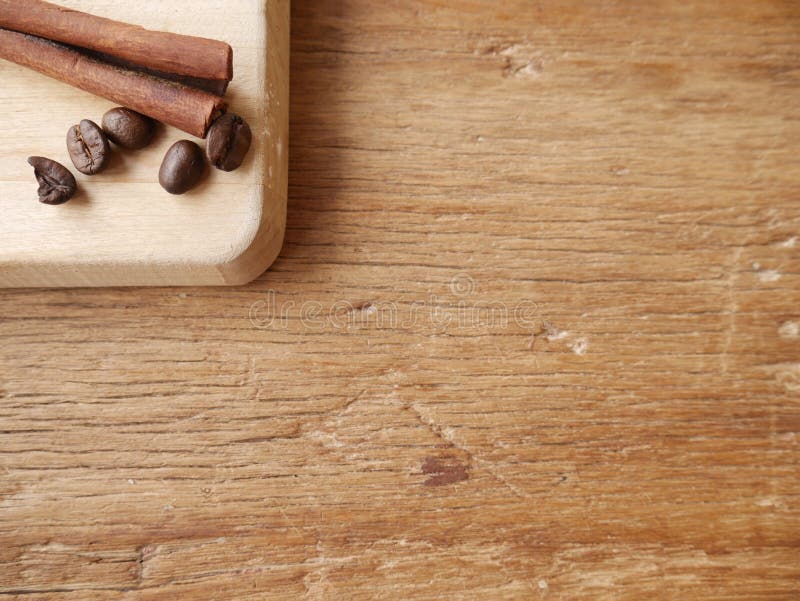 Cinnamon Stick and Coffee Beans Stock Photo - Image of cinnamon, stick ...
